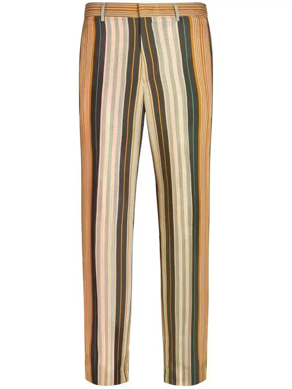 Etro Striped Straight-leg Trousers