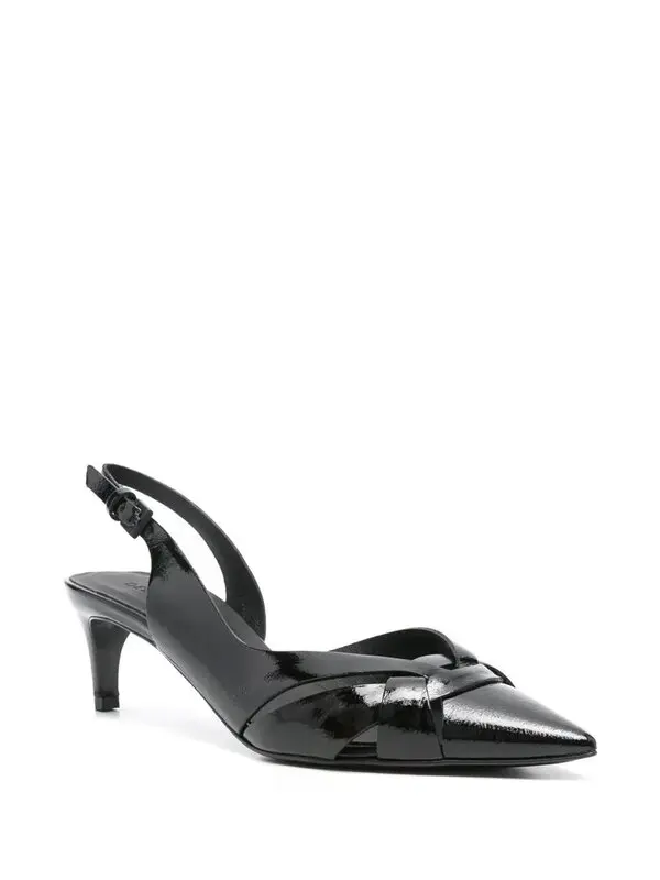 DEL CARLO 50mm Paris Pumps - Black