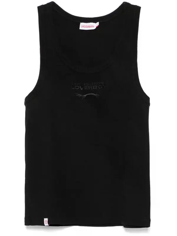 CHARLES JEFFREY Logo-embroidered Tank Top