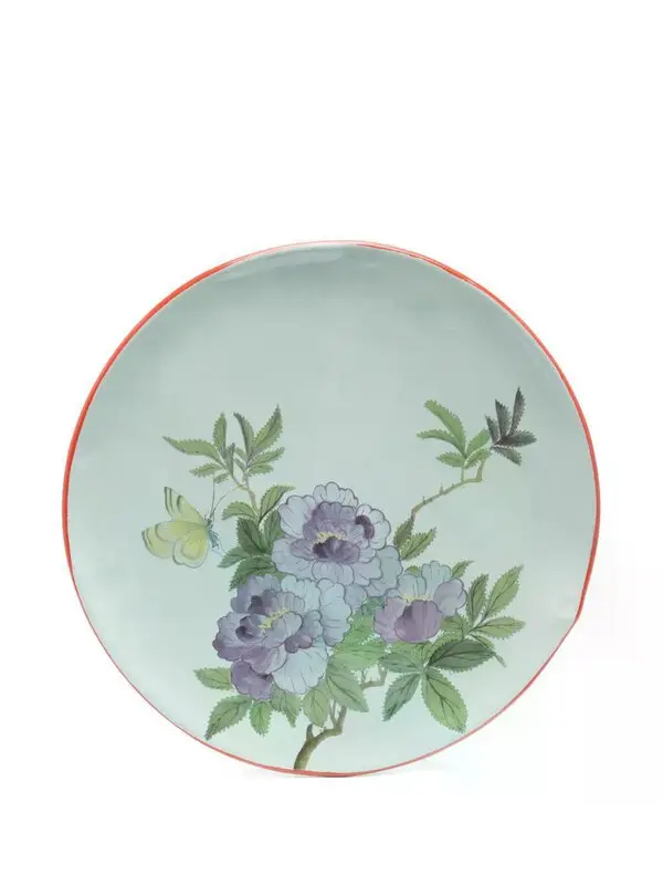 PIERRE-LOUIS MASCIA Floral-detailed Tray - Blue