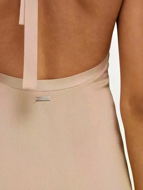 FERRAGAMO Knitted Halterneck Midi Dress