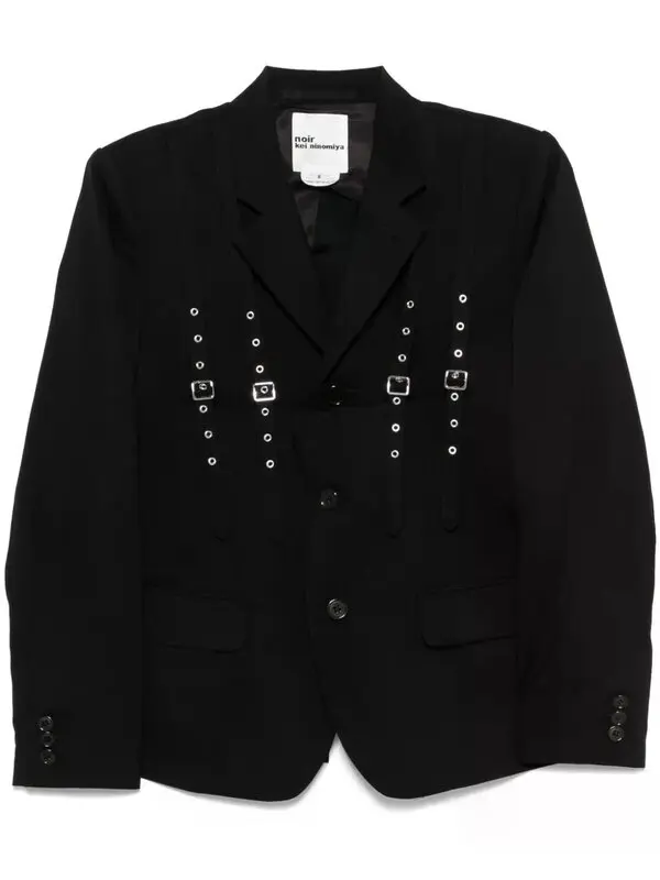 Noir Kei Ninomiya X Comme Des Garcons Cut-out Blazer