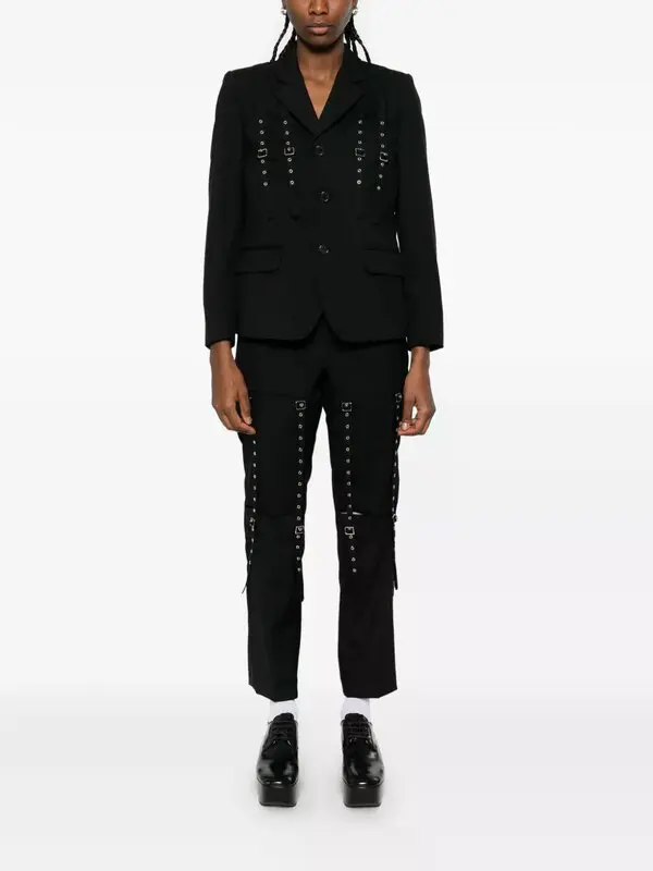 Noir Kei Ninomiya X Comme Des Garcons Cut-out Blazer