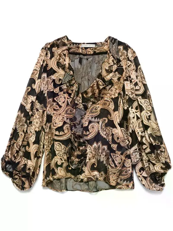Alice + Olivia Paisley-print Shirt