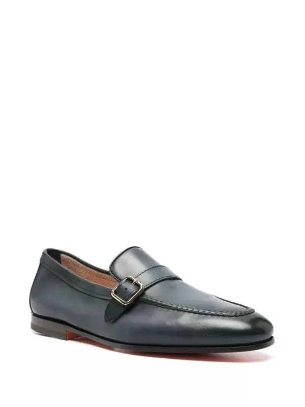 Santoni Single-buckle Loafers