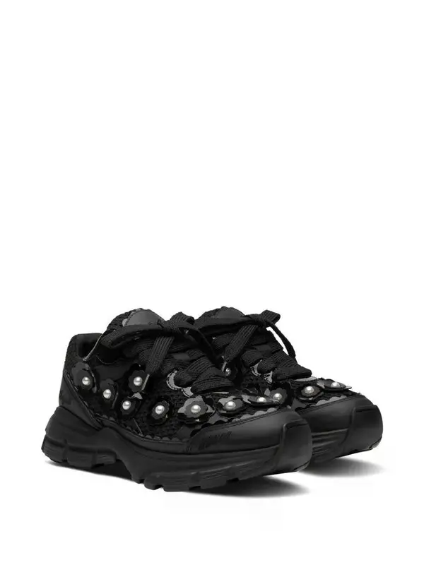 Axel Arigato Marathon Flwr Runner Sneakers - Black