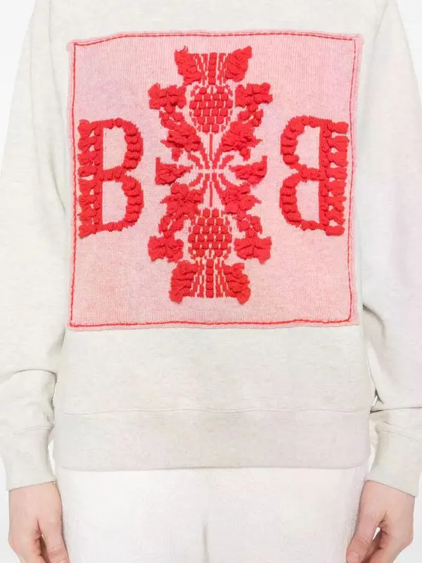 BARRIE B-logo Sweatshirt - Neutrals