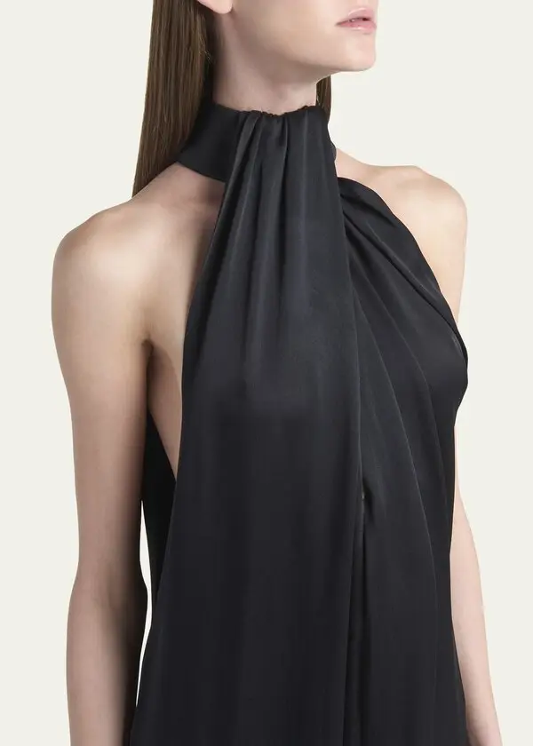 Stella McCartney Envers Draped Halterneck Jumpsuit