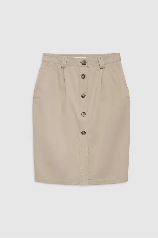 ANINE BING Zaire Knee-length Skirt - Oatmeal
