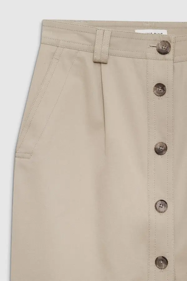 ANINE BING Zaire Knee-length Skirt - Oatmeal