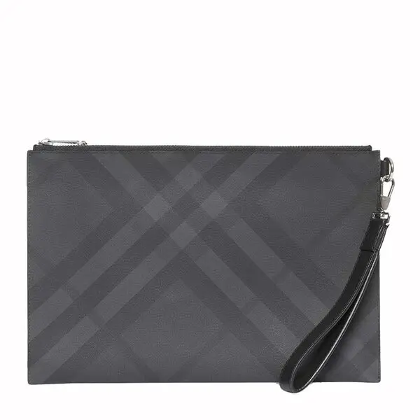 Burberry Check Zip Wristlet