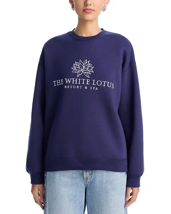 Aqua The White Lotus X The White Lotus Sweatshirt - Navy