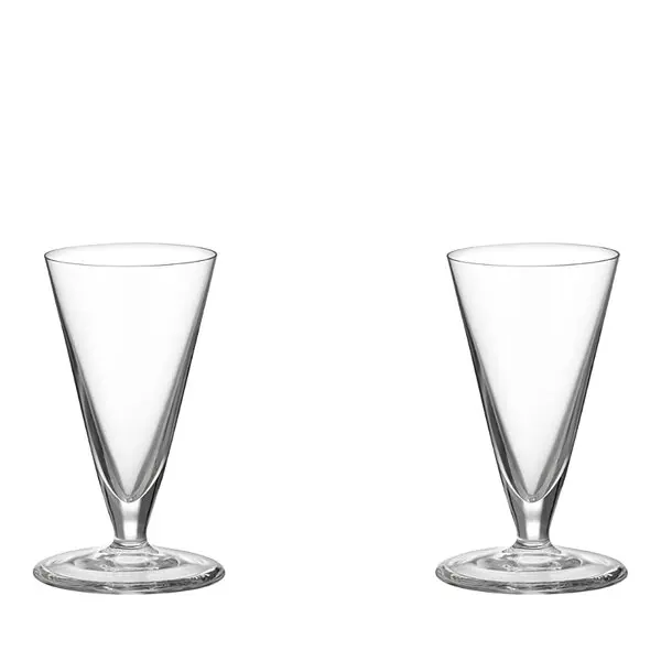 ORREFORS Geometry Schnaps Glass, Set Of 2 - No Color