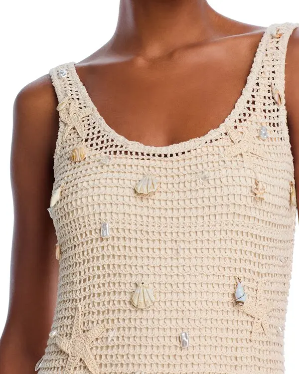the white lotus x aqua crochet sleeveless maxi dress The White Lotus' season 3 inspires new apparel collection at Bloomingdale's
