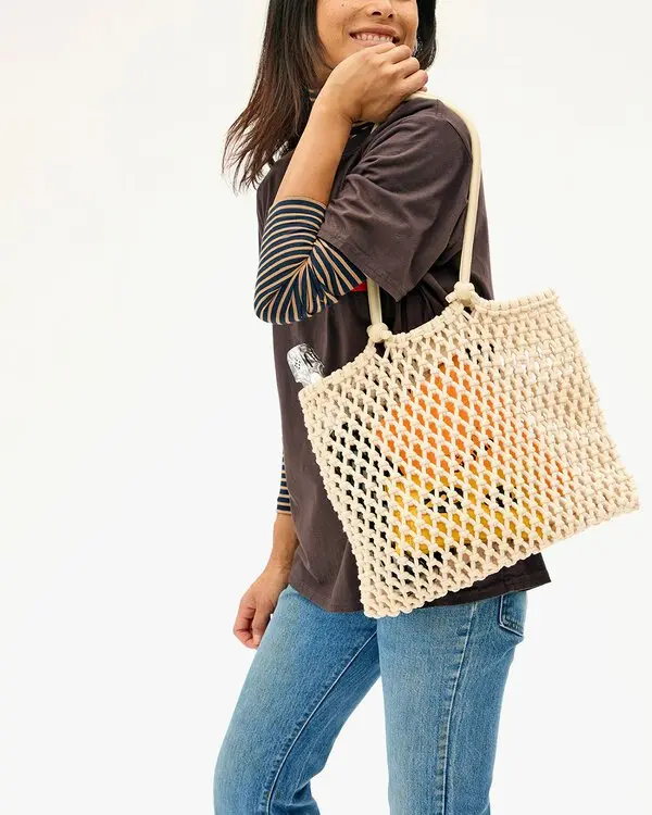 Clare V. Sandy Tote - Natural