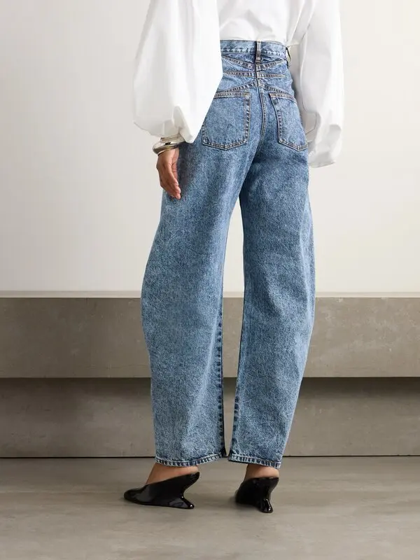Alaïa High-rise Barrel-leg Jeans