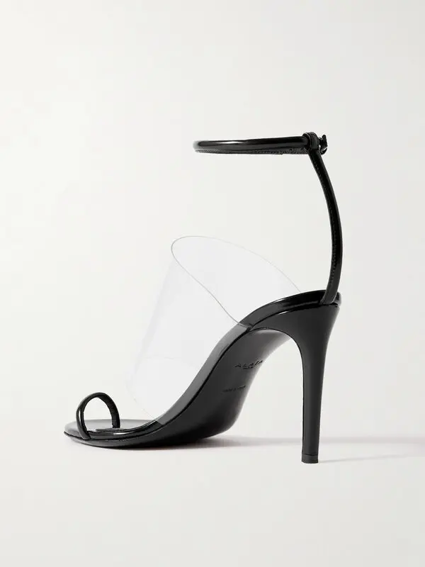 Alaïa Asymmetric Patent-leather And Pvc Stiletto Sandals