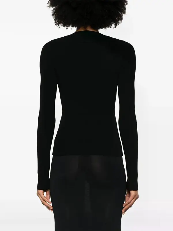 JEAN PAUL GAULTIER Chevron-detail Sweater - Black
