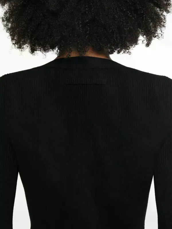 JEAN PAUL GAULTIER Chevron-detail Sweater - Black