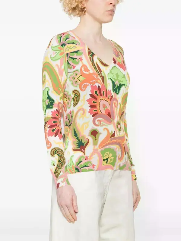 Etro Paisley Knit Top