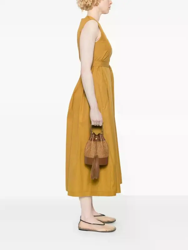 GIANVITO ROSSI Tassel-detail Bucket Bag - Brown