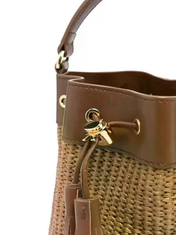 GIANVITO ROSSI Tassel-detail Bucket Bag - Brown