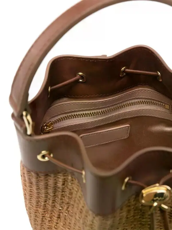 GIANVITO ROSSI Tassel-detail Bucket Bag - Brown