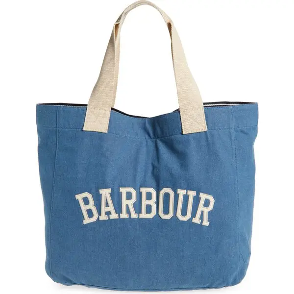 Barbour Emily Cotton Canvas Tote - Denim