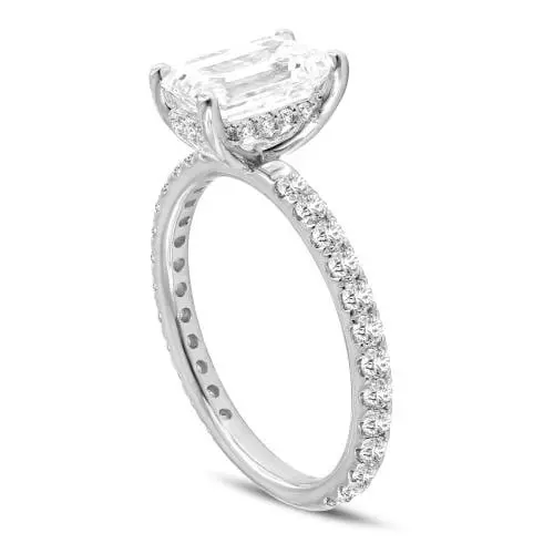 LUVMYJEWELRY Zina 14k Gold Lab Grown Diamond Engagement Ring - 14k White Gold