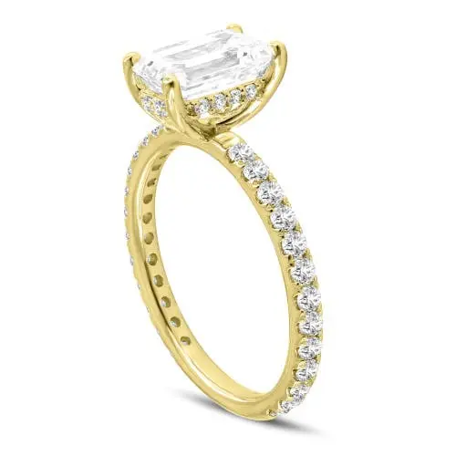 LUVMYJEWELRY Zina 14k Gold Lab Grown Diamond Engagement Ring - 14k Yellow Gold