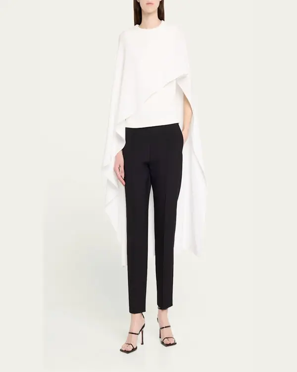 Roland Mouret Asymmetric Cape Top