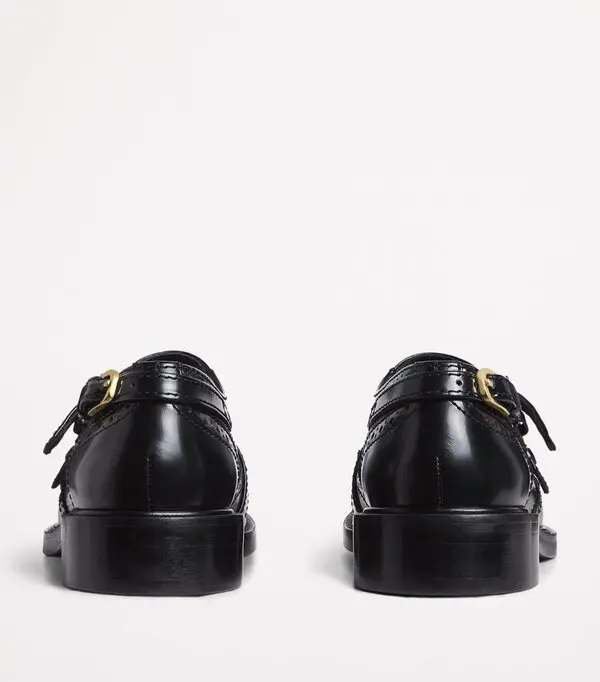 Sandro Leather Mary Jane Derby Shoes