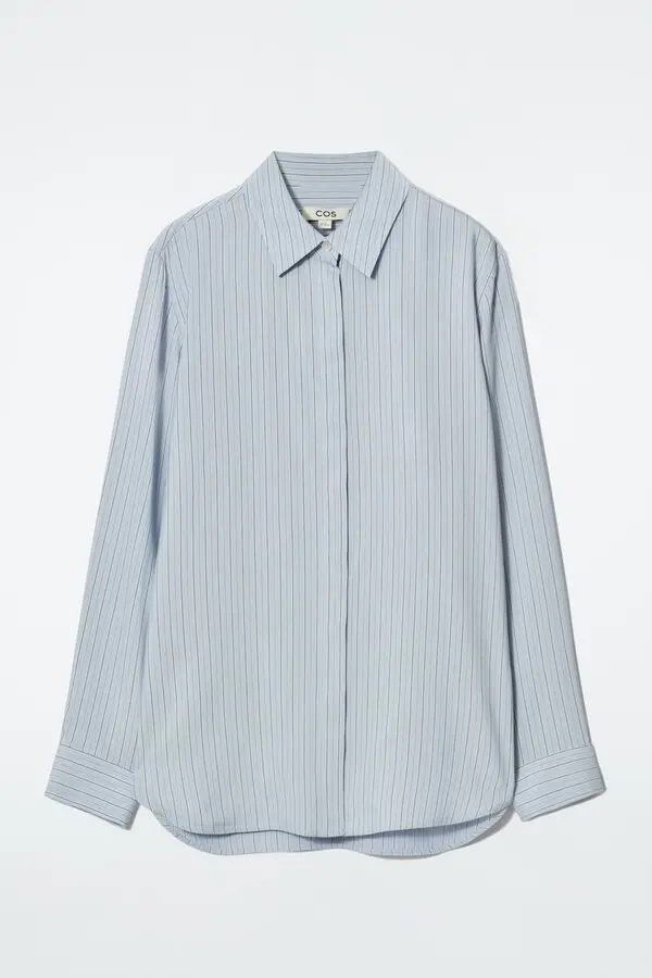 Cos Relaxed Fit Striped Shirt