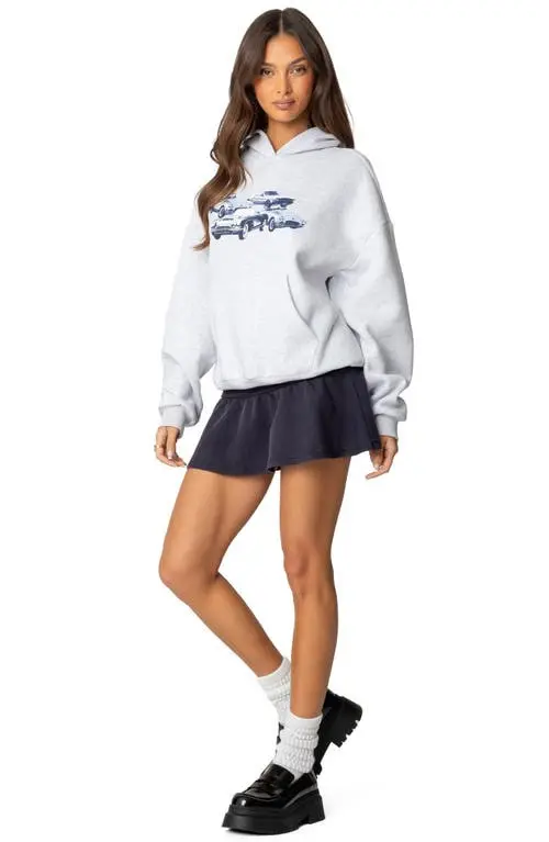 EDIKTED Retro Rides Graphic Hoodie