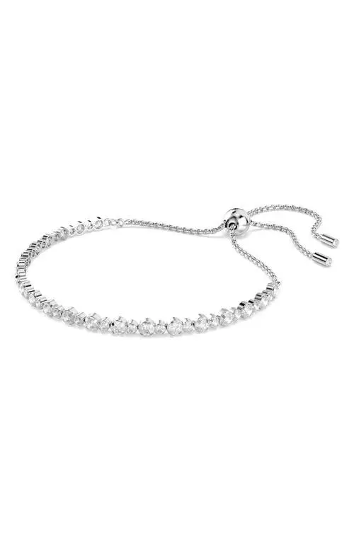 SWAROVSKI Matrix Crystal Slider Bracelet - White