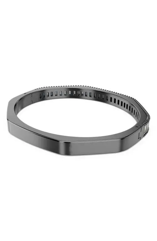 SWAROVSKI Matrix Baguette Crystal Octagonal Bangle Bracelet - Grey