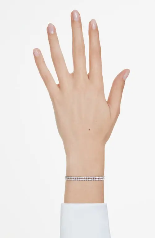 SWAROVSKI Matrix Crystal Double Row Slider Bracelet