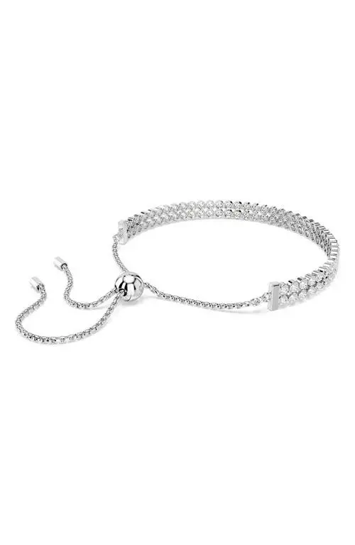 SWAROVSKI Matrix Crystal Double Row Slider Bracelet