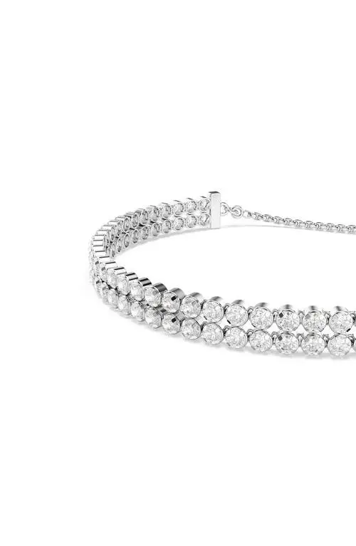 SWAROVSKI Matrix Crystal Double Row Slider Bracelet