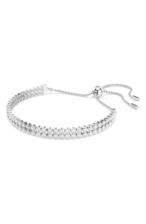SWAROVSKI Matrix Crystal Double Row Slider Bracelet
