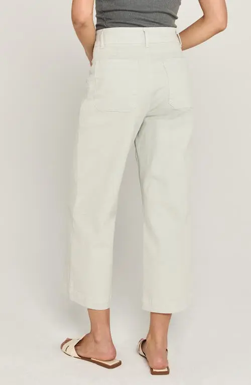 UNPUBLISHED Gemma Stretch Cotton Cropped Pants - Crystal