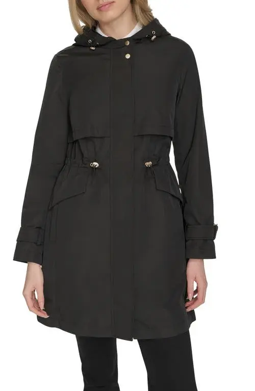Cole Haan Hooded Trench Raincoat