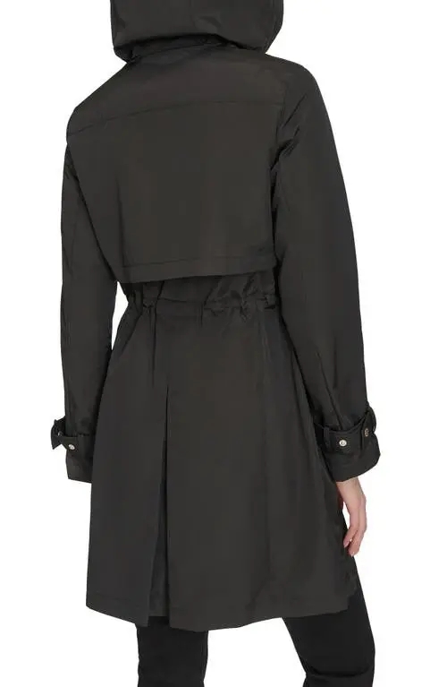 Cole Haan Hooded Trench Raincoat