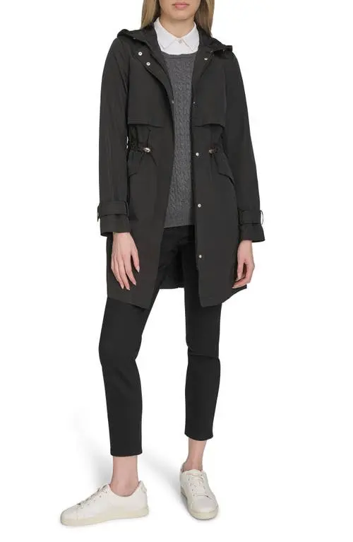 Cole Haan Hooded Trench Raincoat