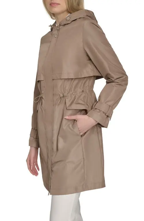 Cole Haan Hooded Trench Raincoat