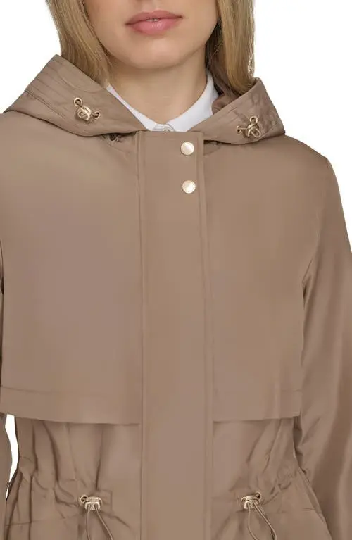 Cole Haan Hooded Trench Raincoat