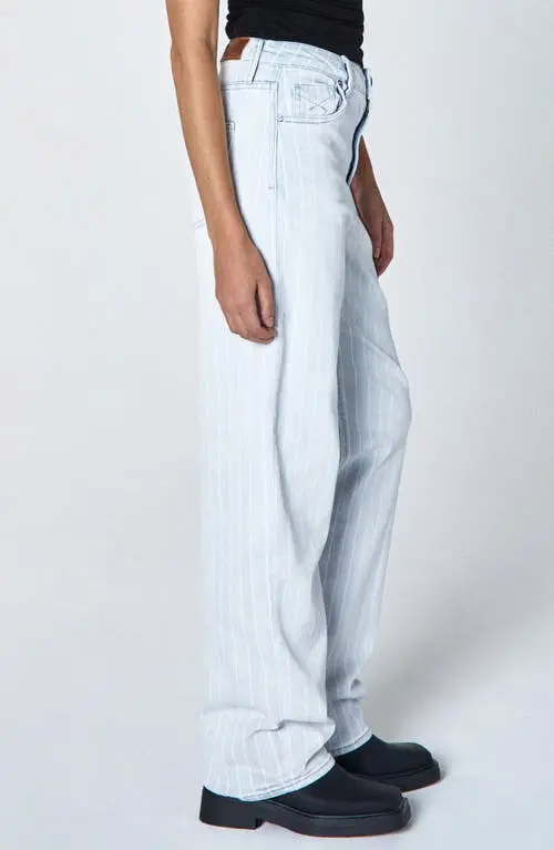 UNPUBLISHED Rumi Stripe High Waist Wide Leg Jeans