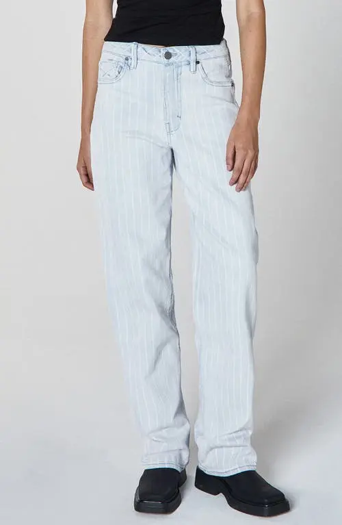 UNPUBLISHED Rumi Stripe High Waist Wide Leg Jeans - Tigra