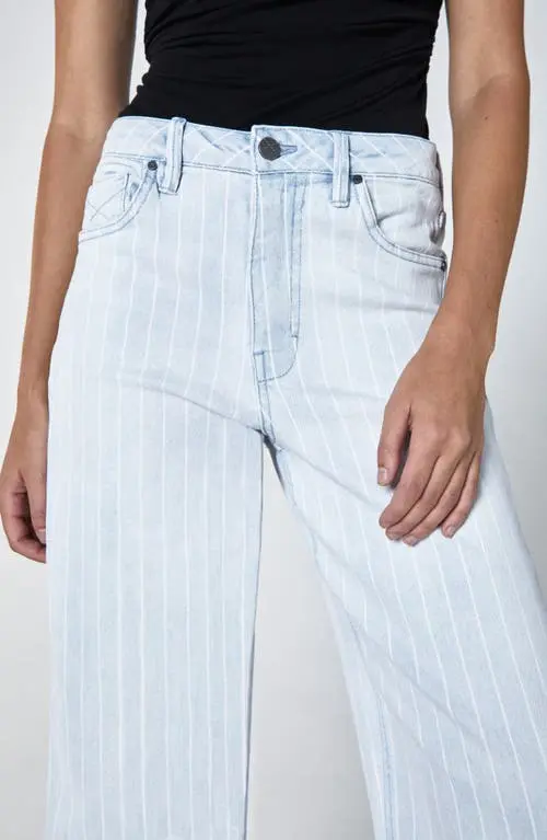 UNPUBLISHED Rumi Stripe High Waist Wide Leg Jeans