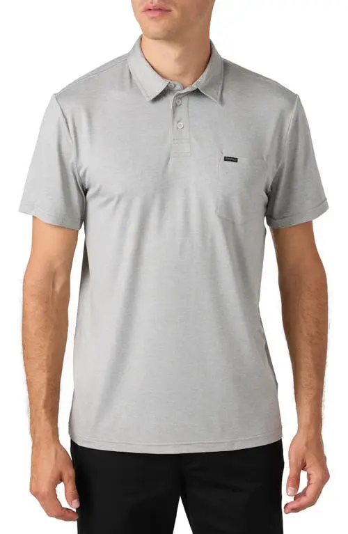 O'Neill Trvlr Upf Performance Polo - Heather Grey